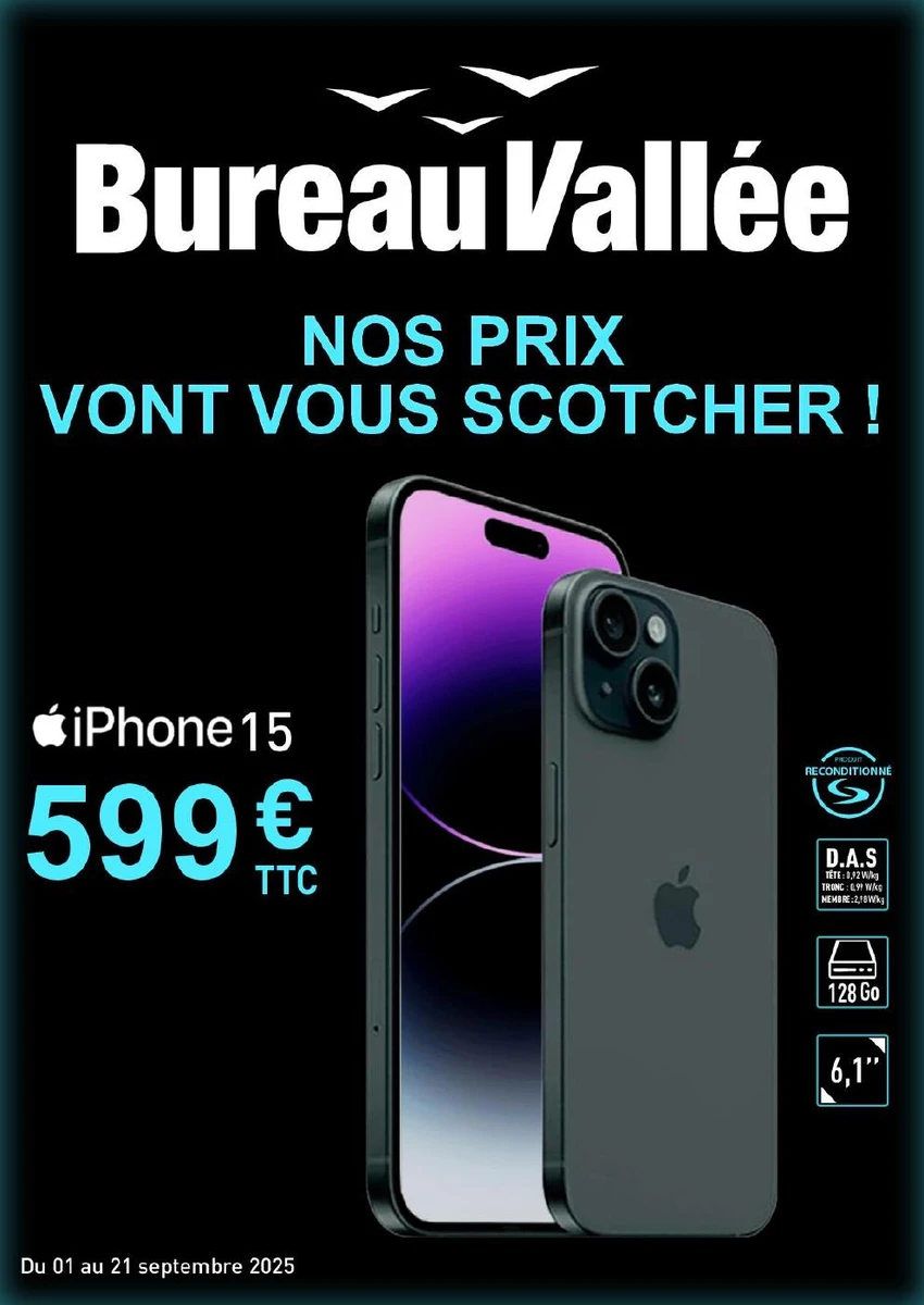 Promos Bureau Vallée du 01/09/2025 au 21/09/2025 - Nos prix vont vous ...
