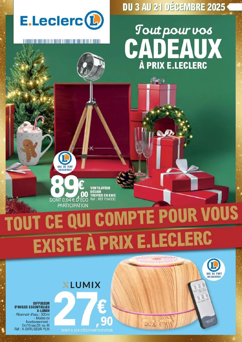 Promos E.Leclerc du 03/12/2025 au 21/12/2025 - Tout pour vos cadeaux à prix E.Leclerc