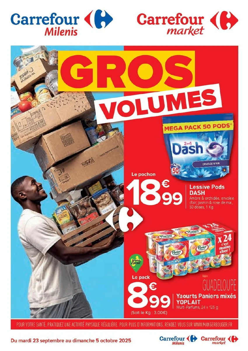 Catalogue Carrefour Market du 23/09/2025 au 05/10/2025 - Gros volumes