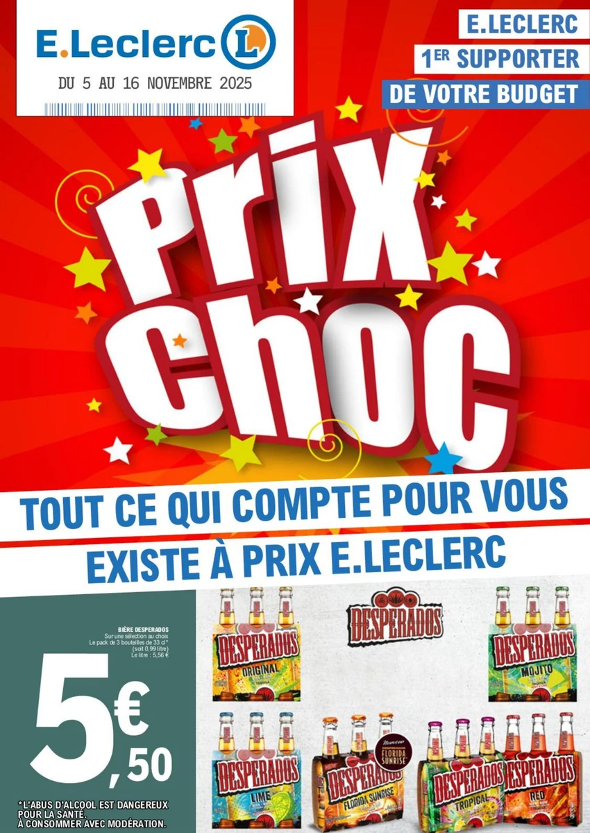 Promos E.Leclerc du 05/11/2025 au 16/11/2025 - Prix choc