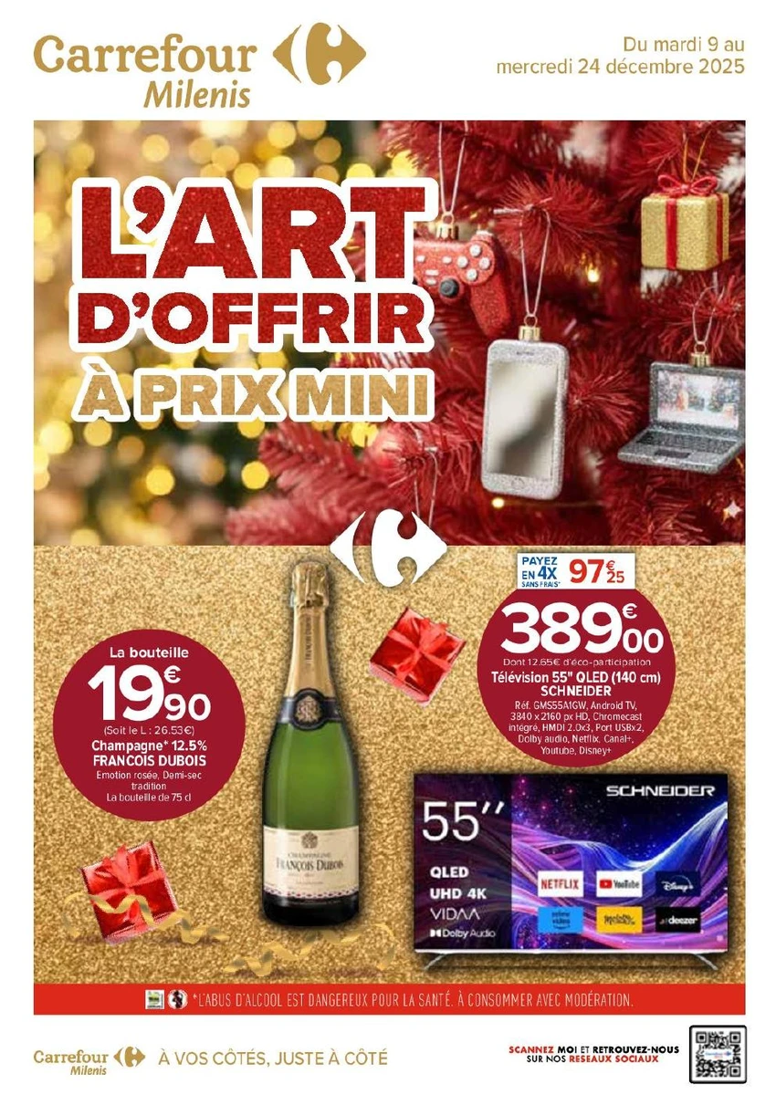 Promos Carrefour du 09/12/2025 au 24/12/2025 - L'art d'offrir à prix mini