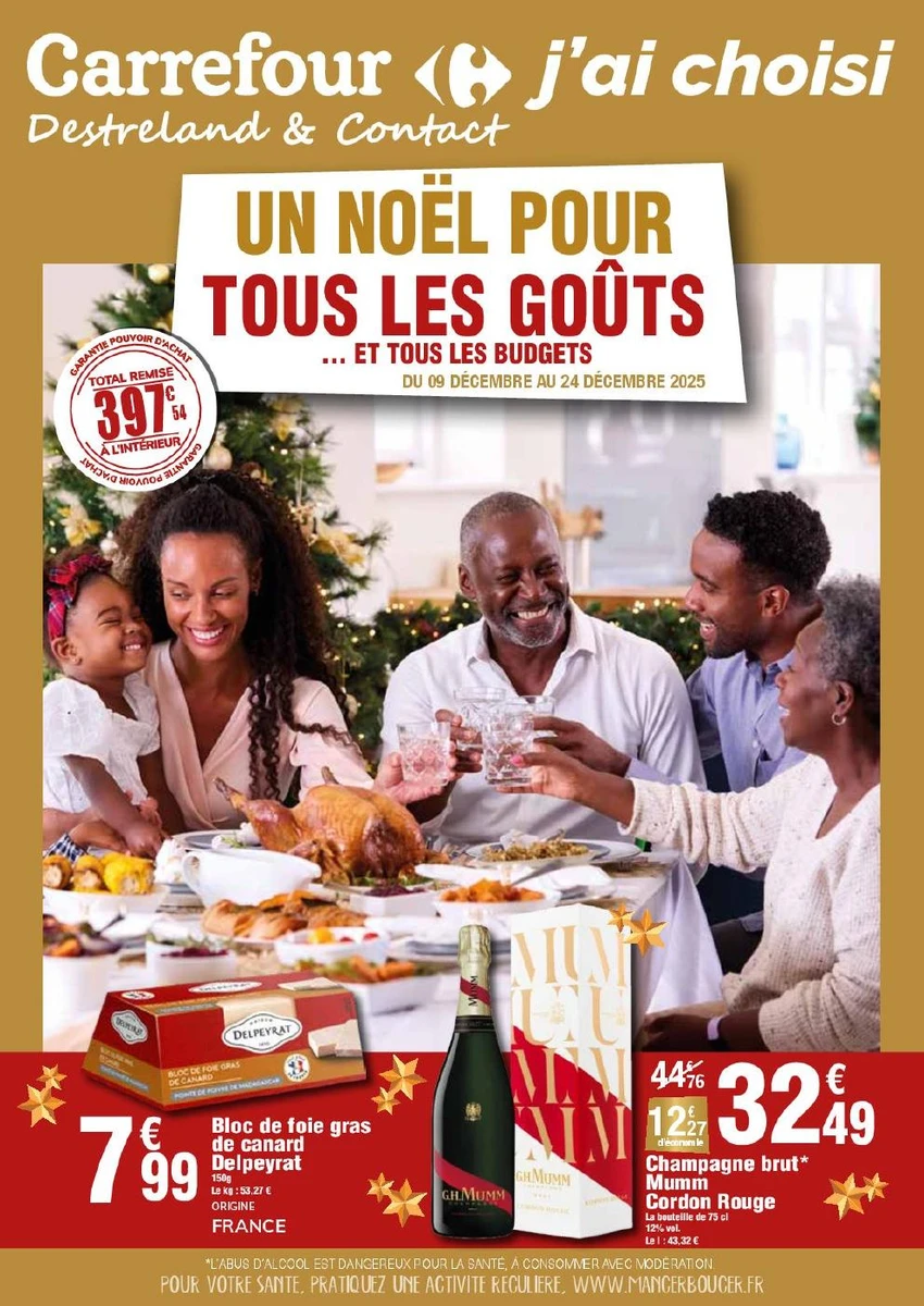 Promos Carrefour du 09/12/2025 au 24/12/2025 - Un Noël pour tous les ...
