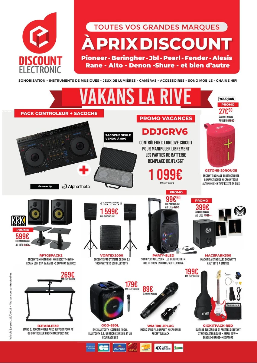 Promos Discount Electronic du 01/07/2025 au 22/08/2025 - VAKANS LA RIVE